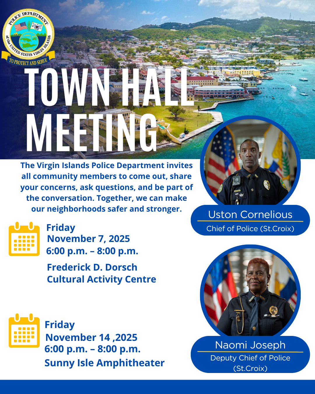 VIPD to Host Townhall on St. Croix - VIPD